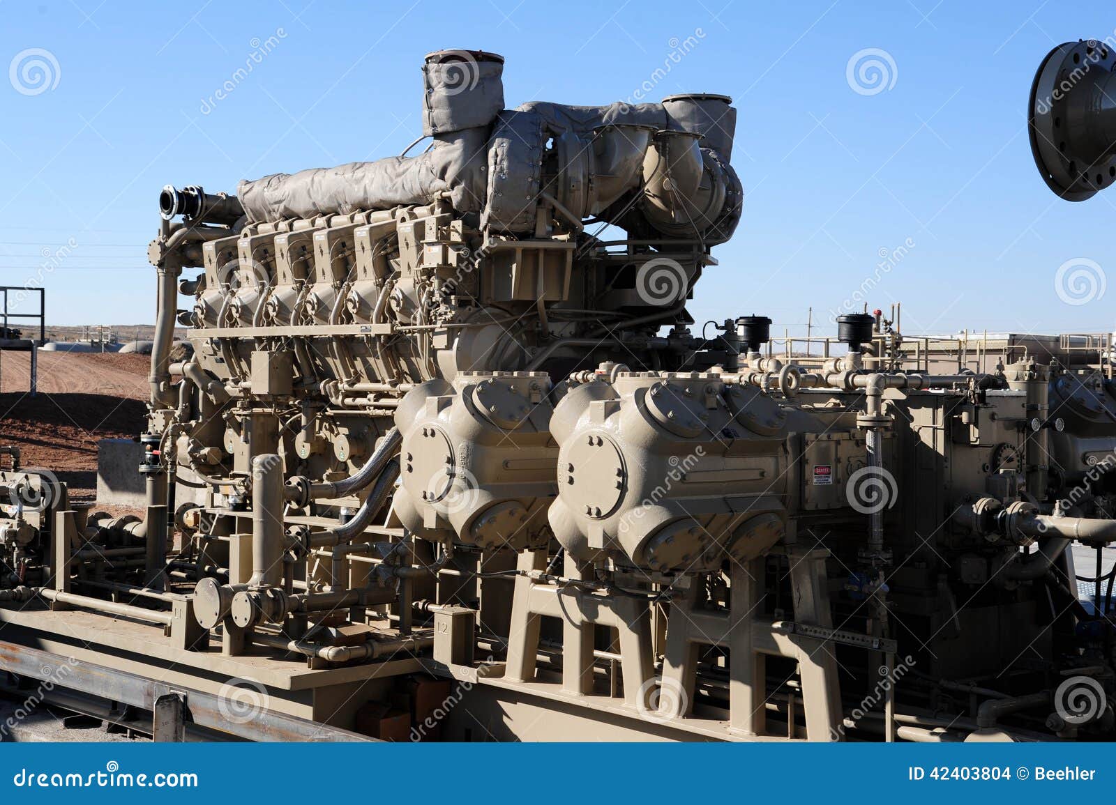 Natural Gas Compressor stock photo. Image of casing, insulated - 42403804