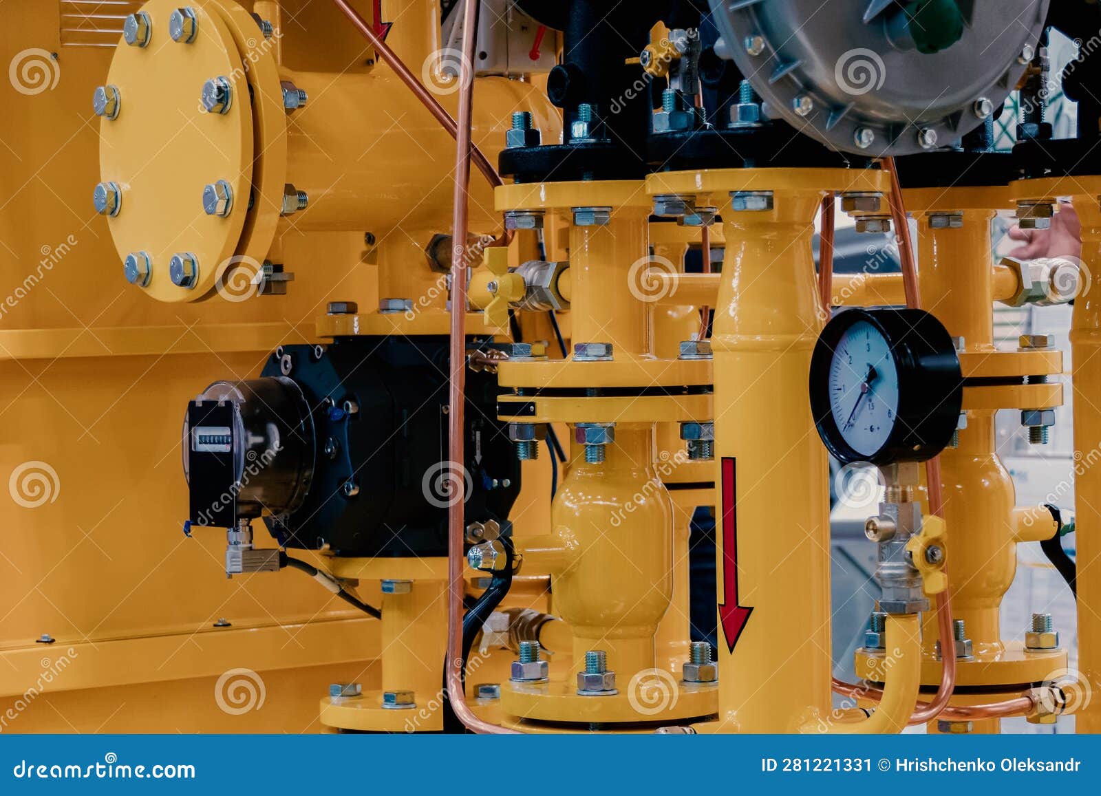 Gas Control Station for Reducing Gas Pressure and Counting the Amount ...
