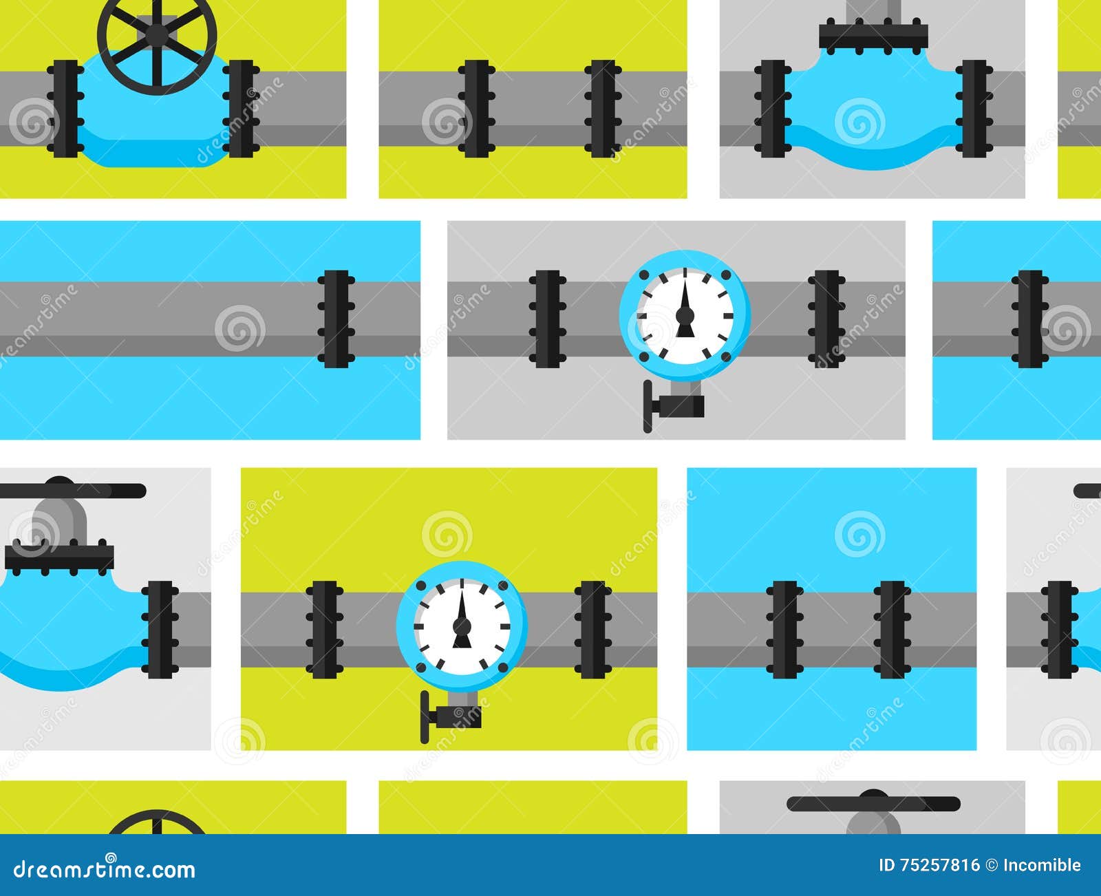 Control Valve With Bypass Drawings Cartoon Vector | CartoonDealer.com ...