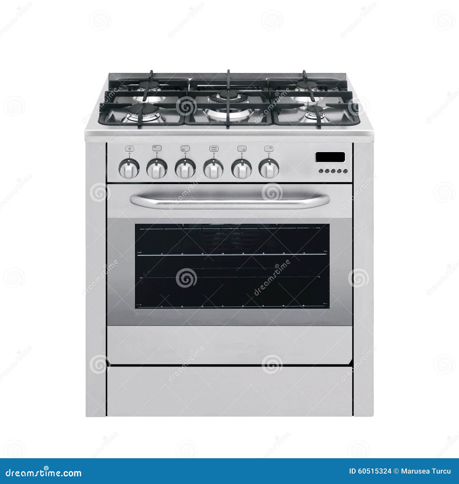 Gas cooker stock photo. Image of appliance, enamelled - 60515324