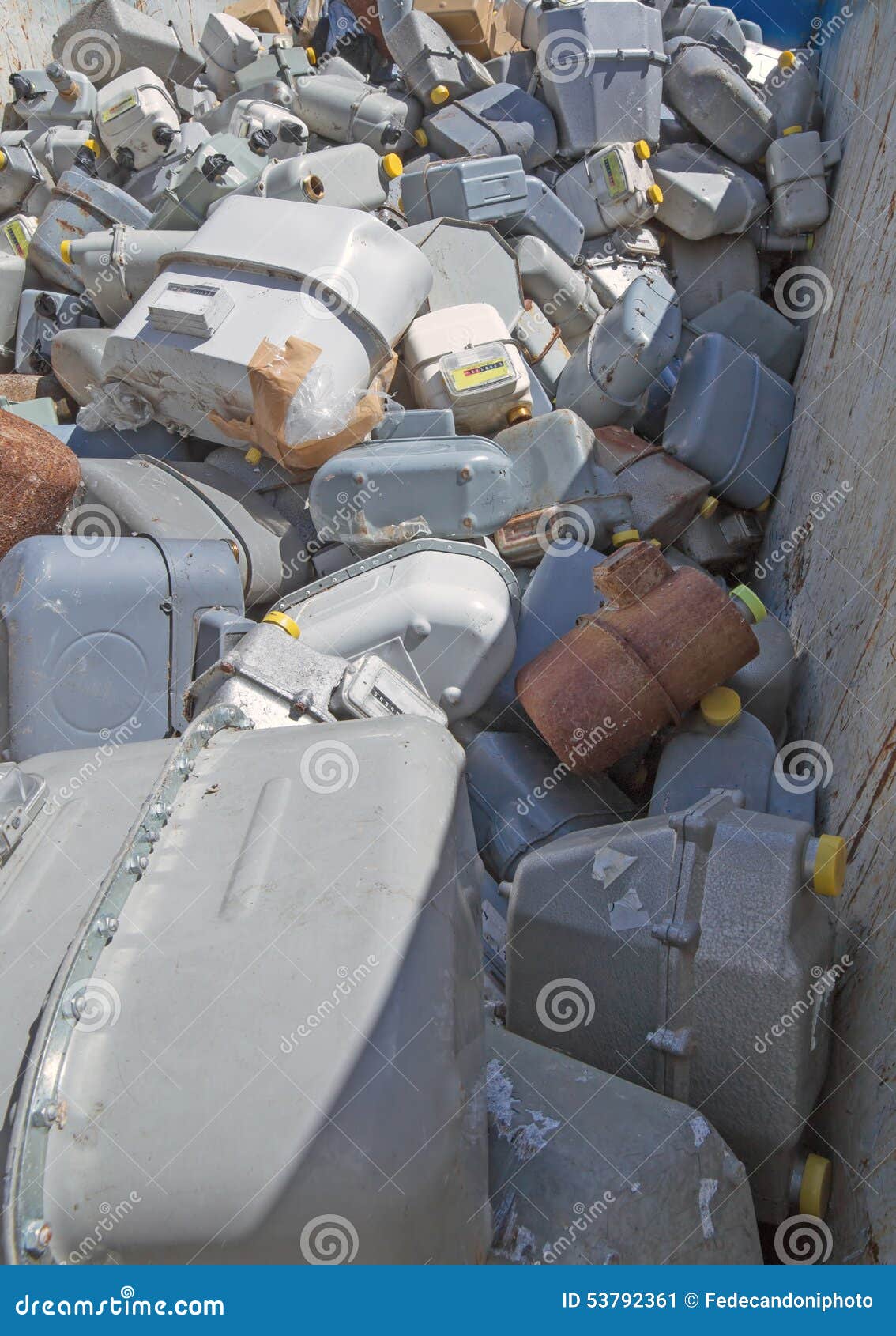 Gas Counters in Waste Landfill Stock Image - Image of consume, landfill ...