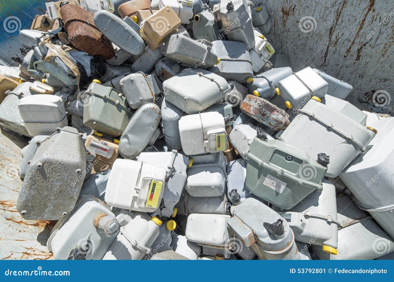 GAS Counters in Waste Landfill Stock Image - Image of counter ...