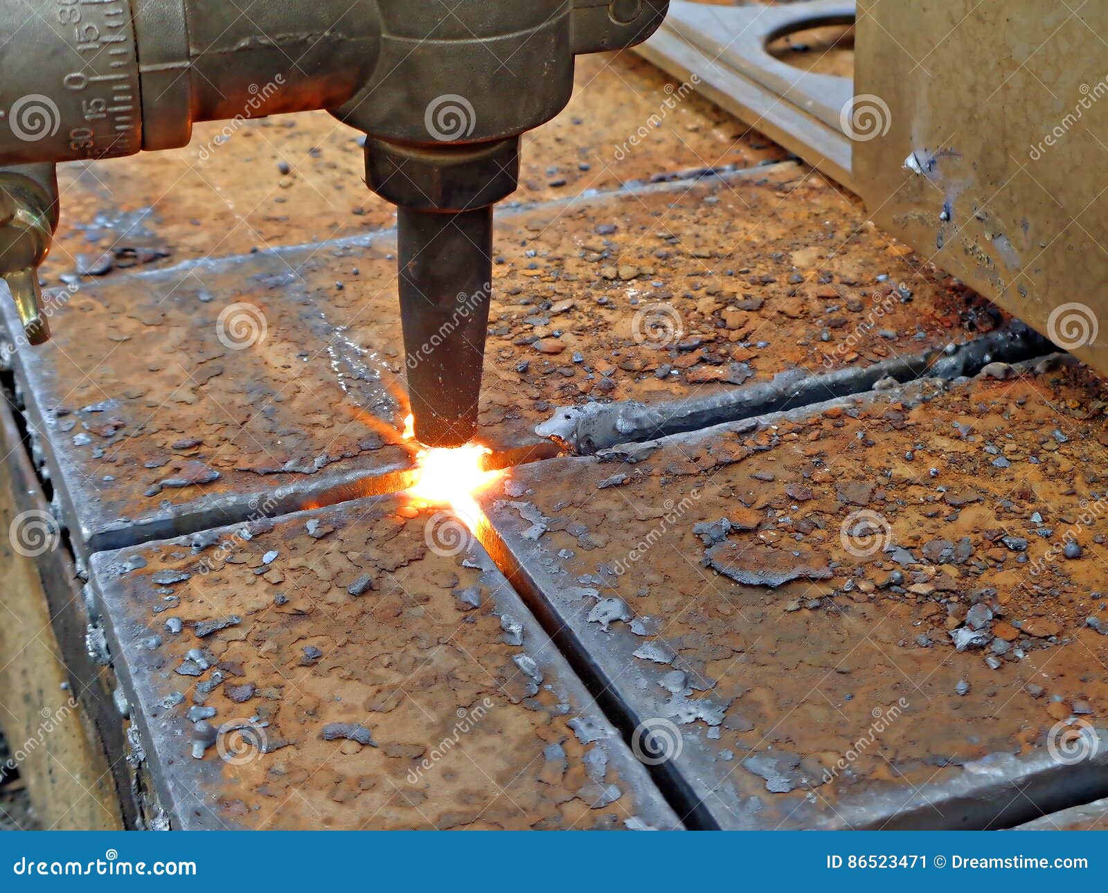 Gas Cutting Machine stock image. Image of cutting, machinery - 86523471