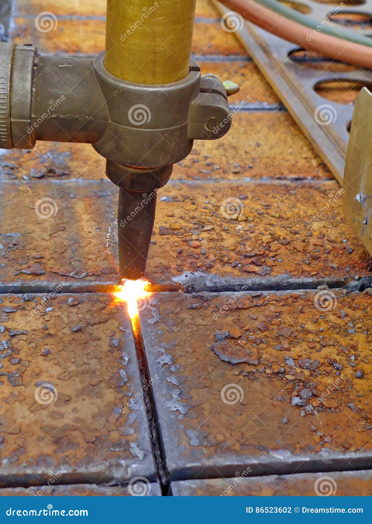 Gas Cutting Machine stock photo. Image of industry, cutting - 86523602