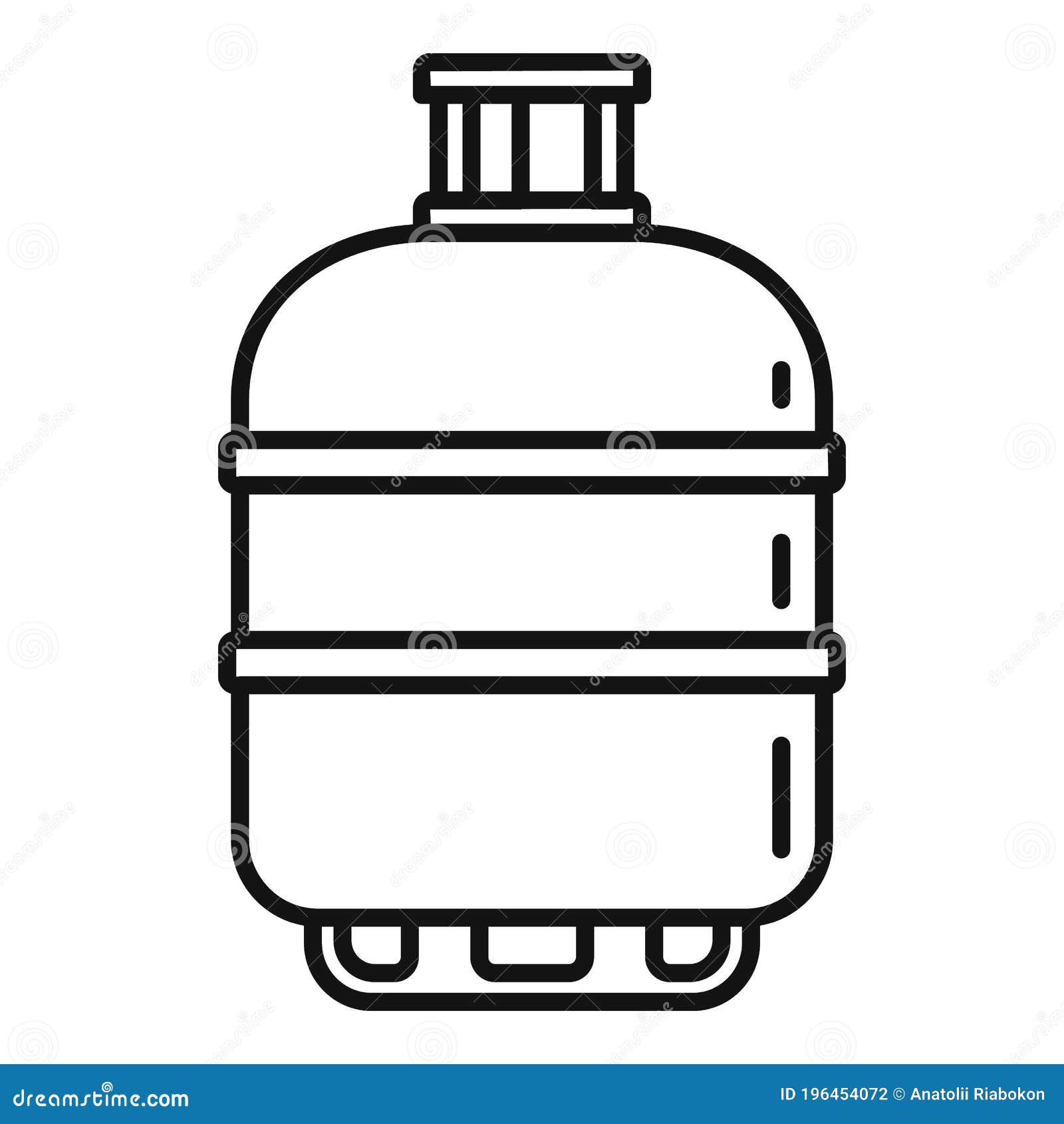 Gas Cylinder Butane Icon, Outline Style Stock Vector - Illustration of ...