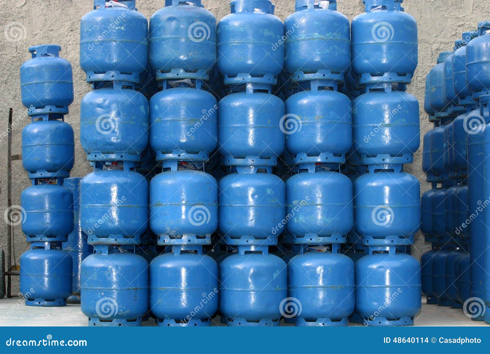 Gas cylinder stock photo. Image of metal, industrial - 48640114