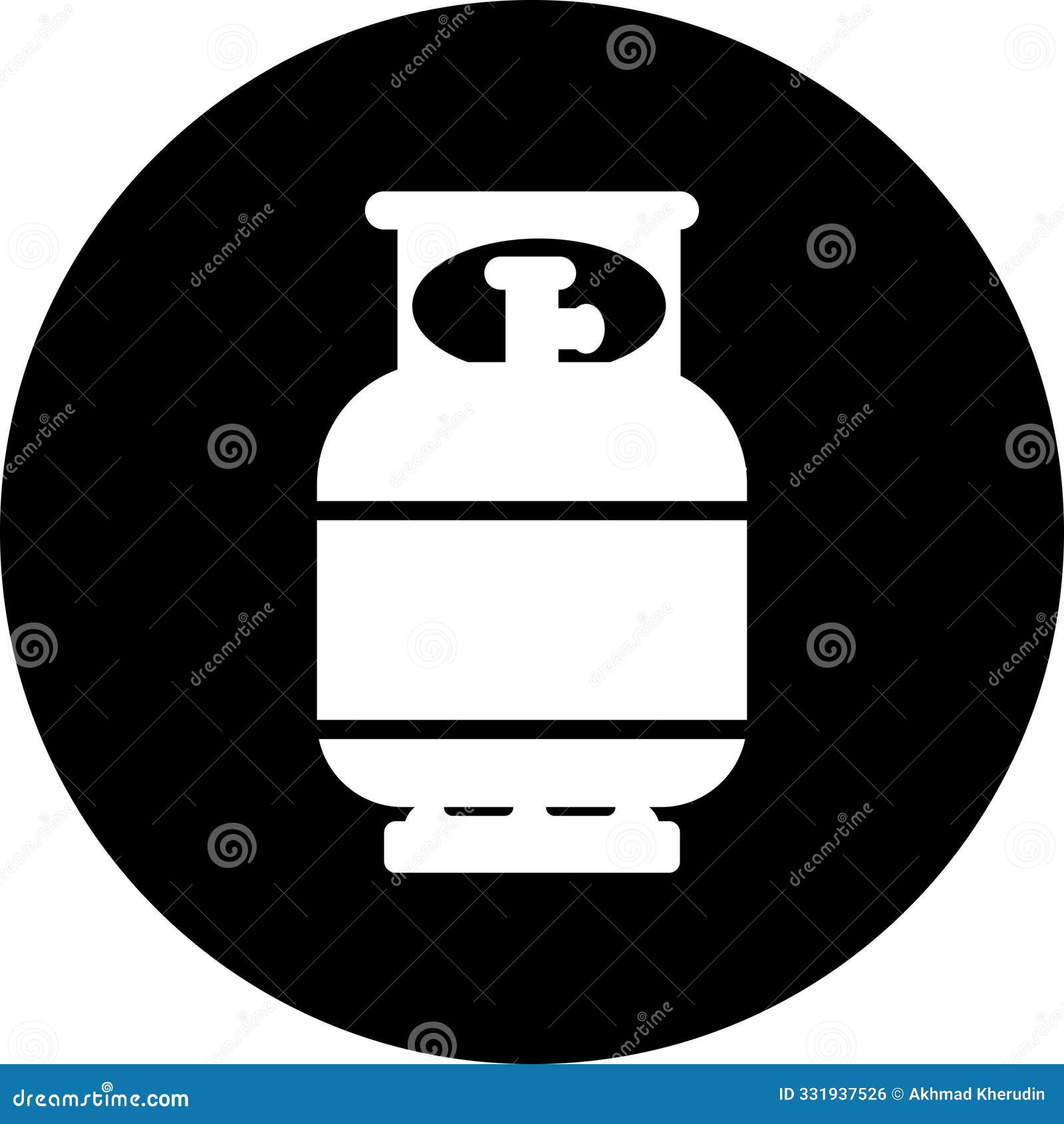Gas Cylinder Icon Representing Propane Butane Or Oxygen Tank Stock ...