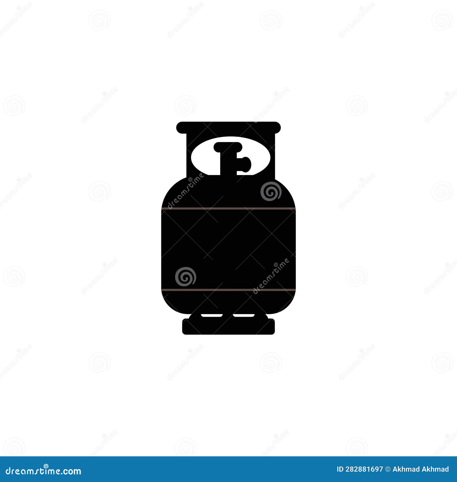 Gas cylinder icon stock vector. Illustration of industry - 282881697