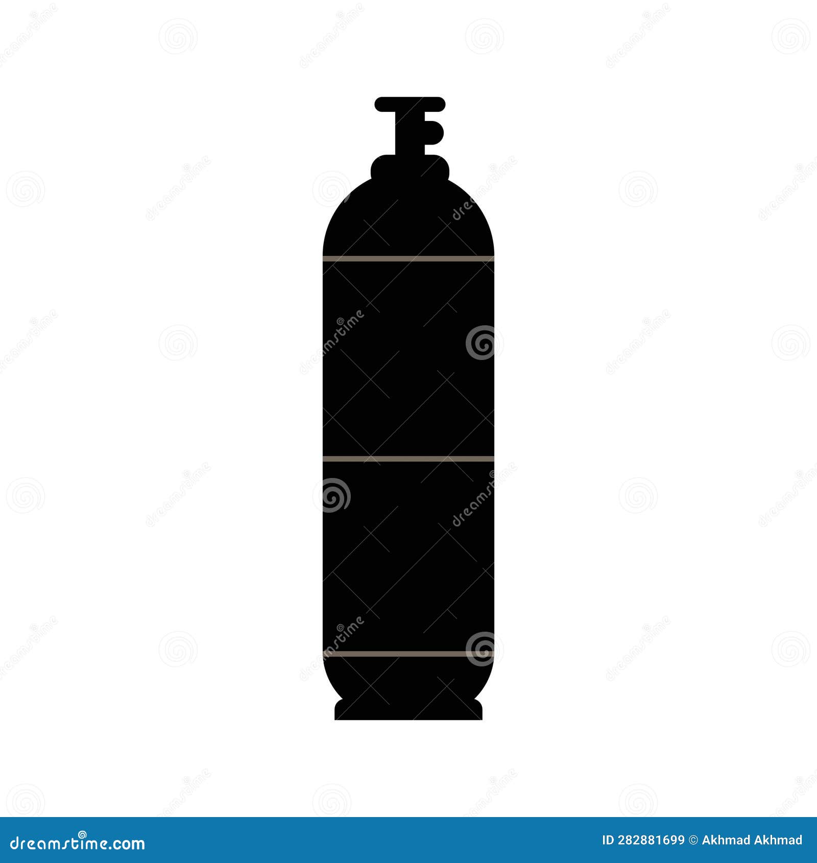 Gas cylinder icon stock vector. Illustration of filling - 282881699