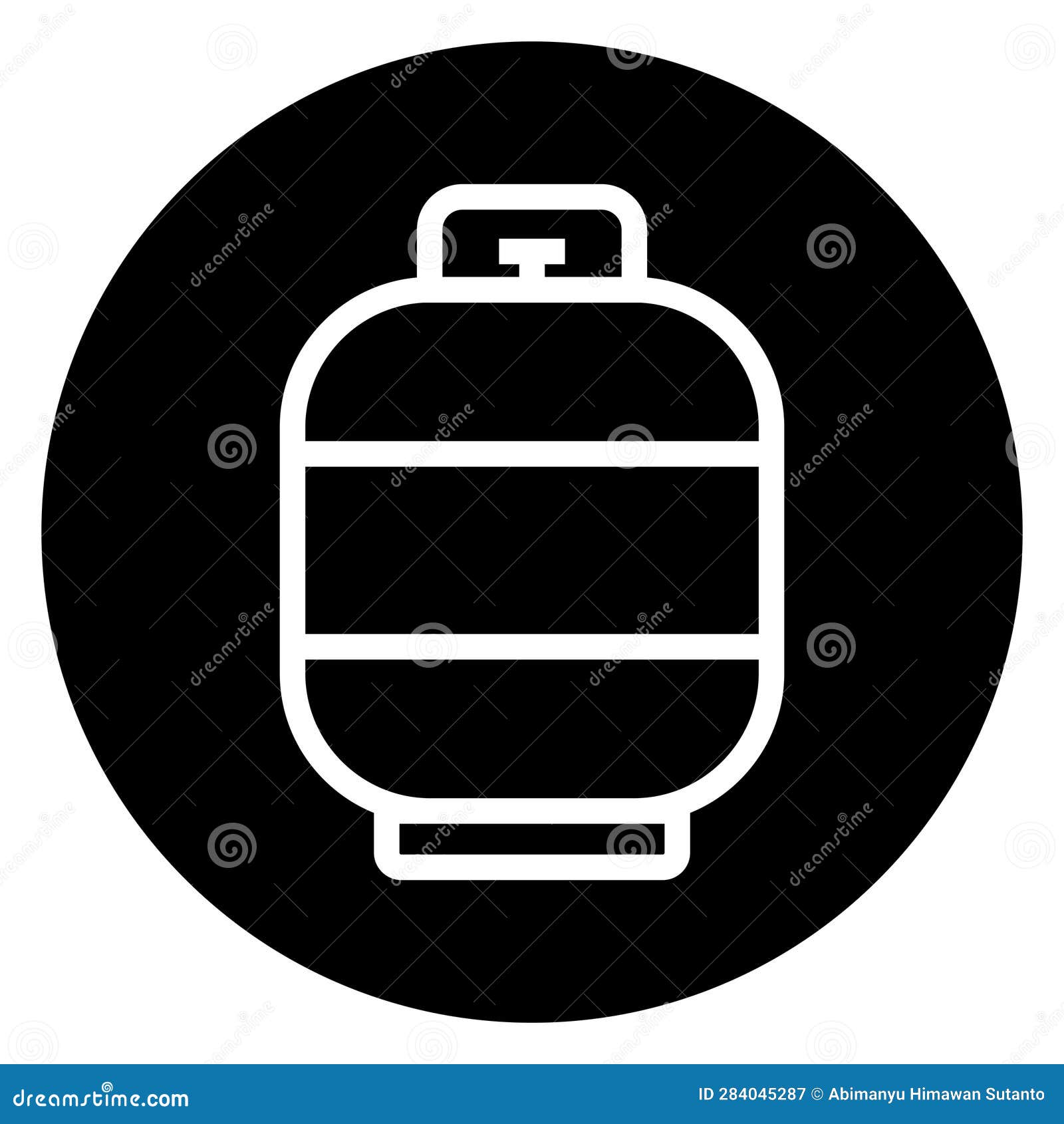 Gas cylinder icon vector stock vector. Illustration of propane - 284045287