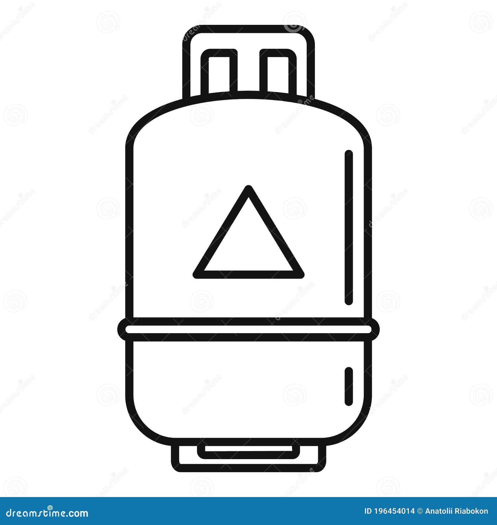 Gas Cylinder Propane Icon, Outline Style Stock Vector - Illustration of ...