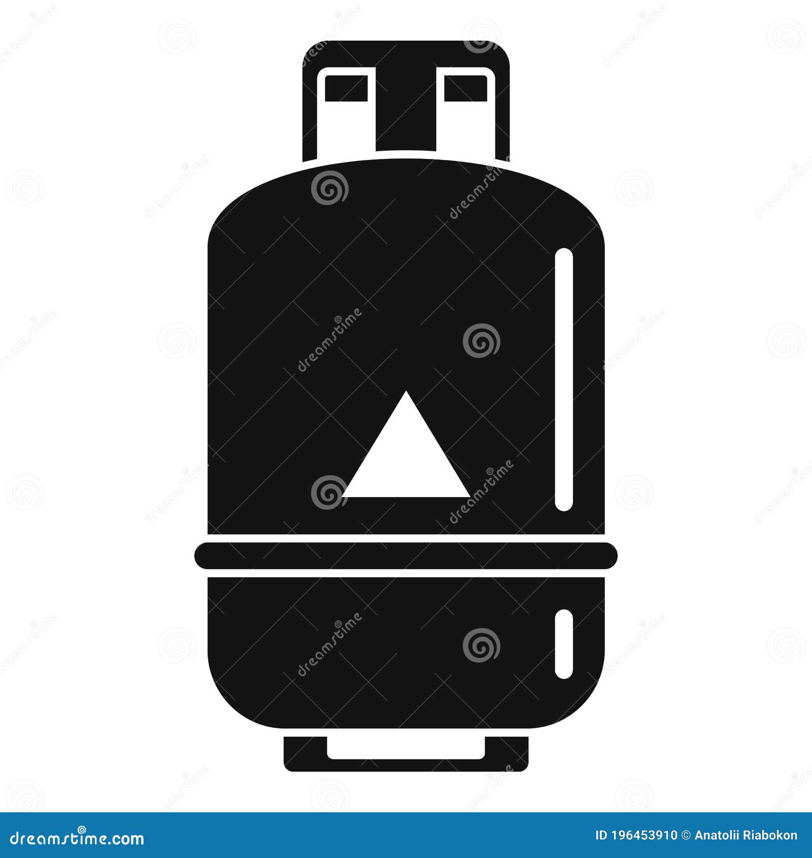 Gas Cylinder Propane Icon, Simple Style Stock Vector - Illustration of ...