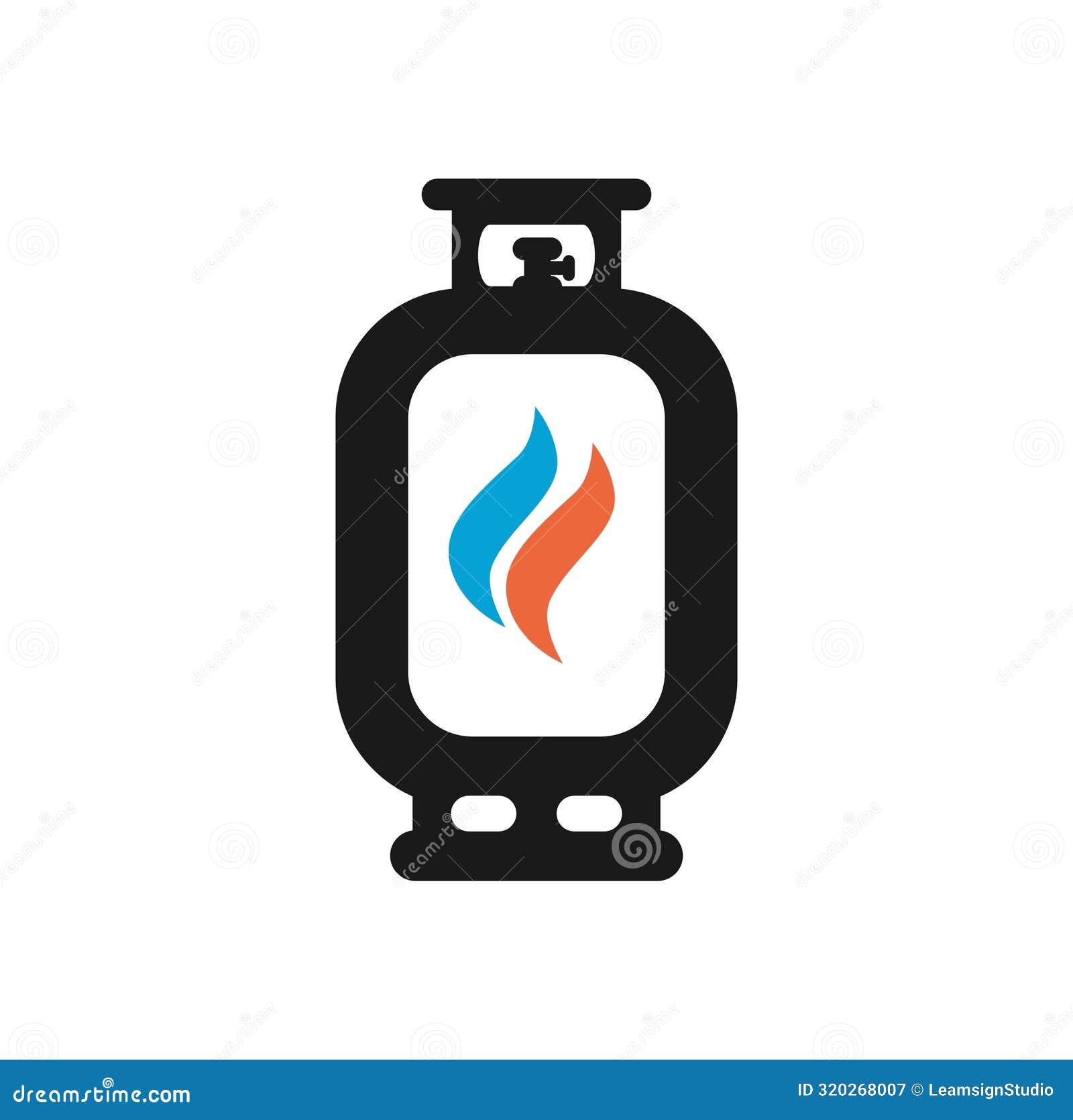 Gas Cylinder Tank Design Illustration Stock Vector - Illustration of ...