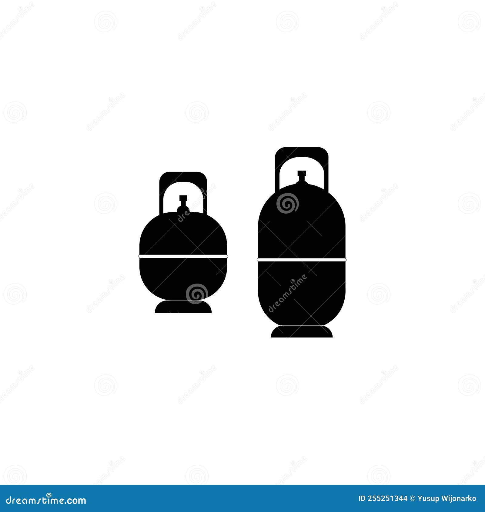 Gas Cylinders Icon Logo Vector Design Template Stock Vector ...