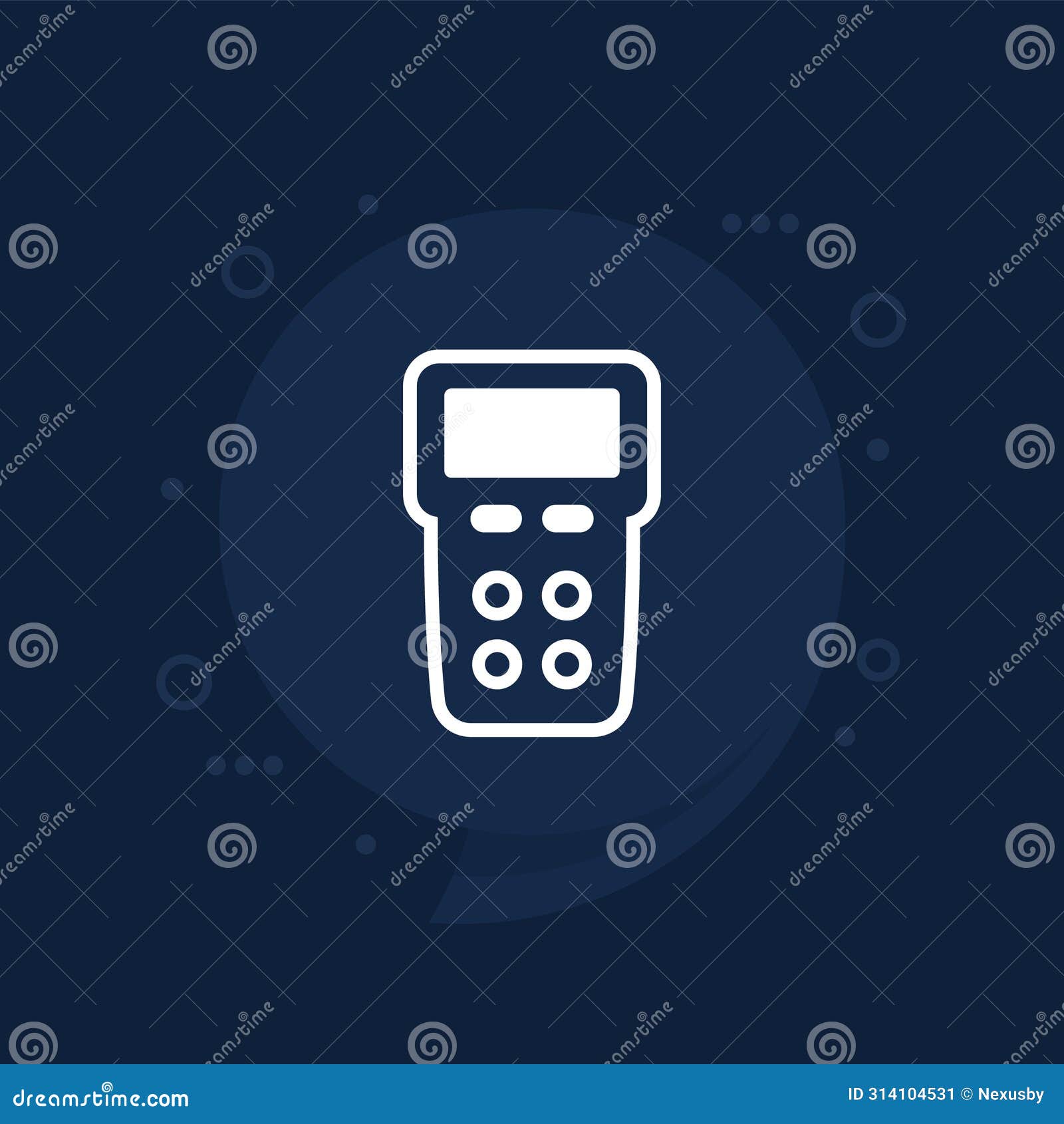 Gas Detector Icon, Vector Pictogram Stock Illustration - Illustration ...