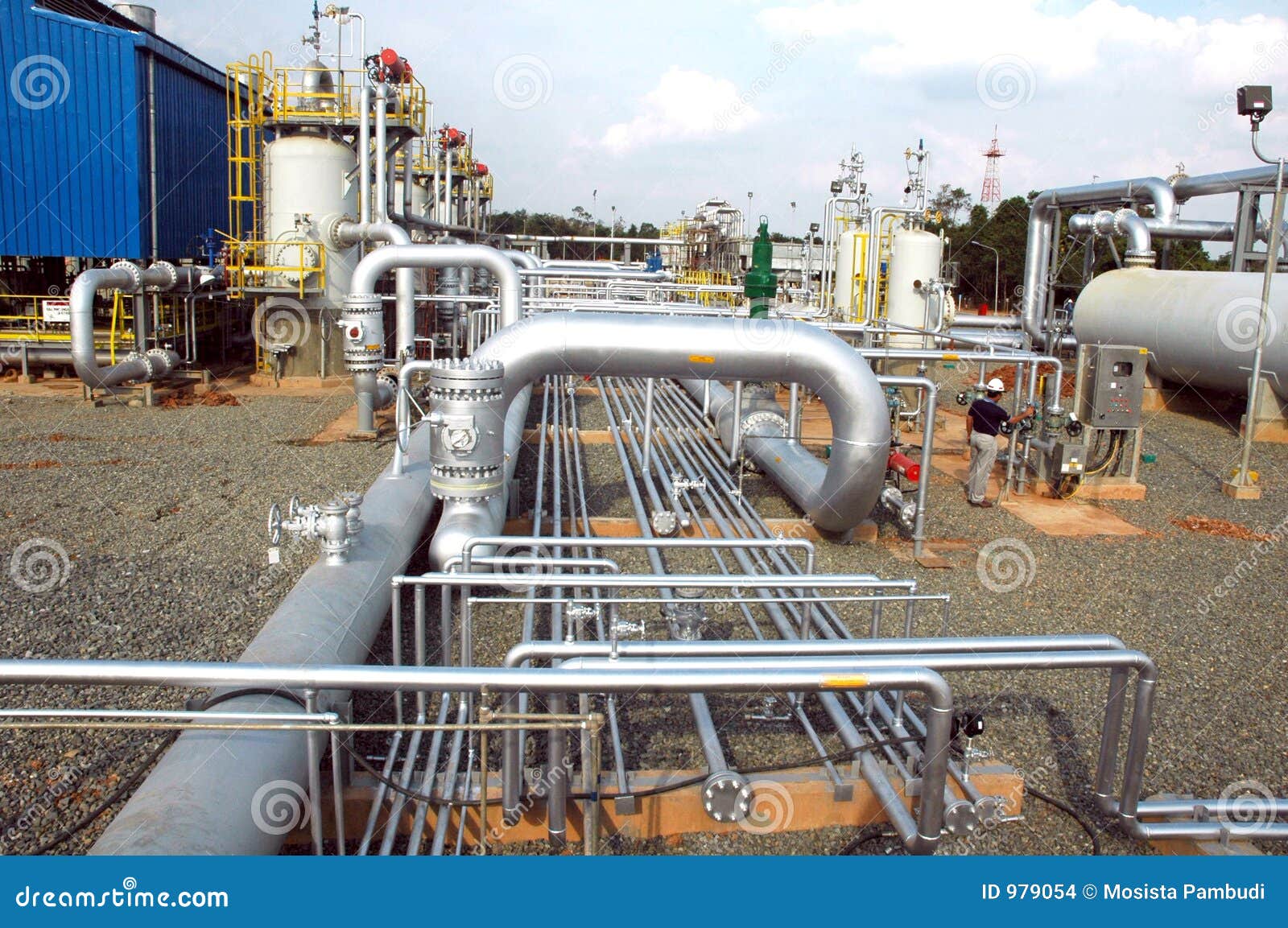 Gas distribution facility stock photo. Image of plant, energy - 979054