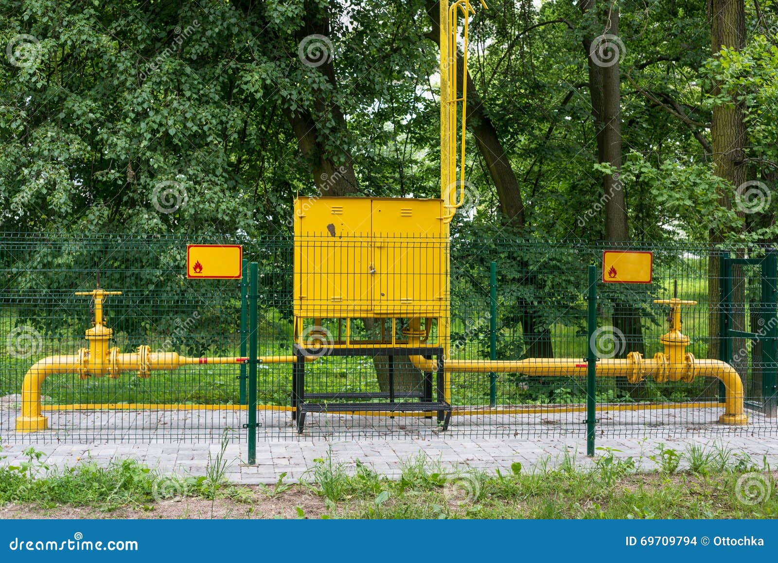 Gas distribution point stock photo. Image of resources - 69709794