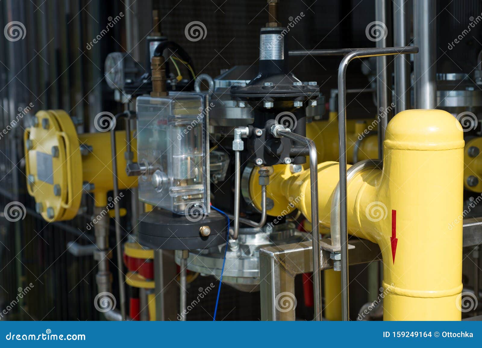 Gas distribution system stock photo. Image of connection - 159249164