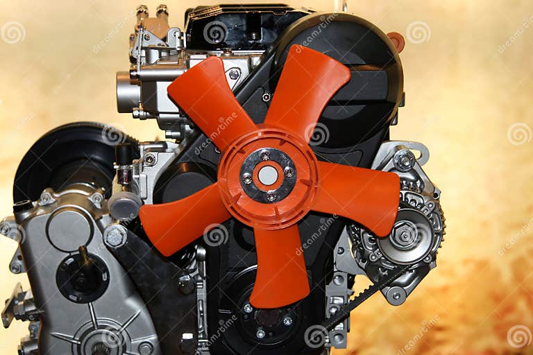 Gas engine fan stock photo. Image of iron, mechanic, lubrication - 1466700