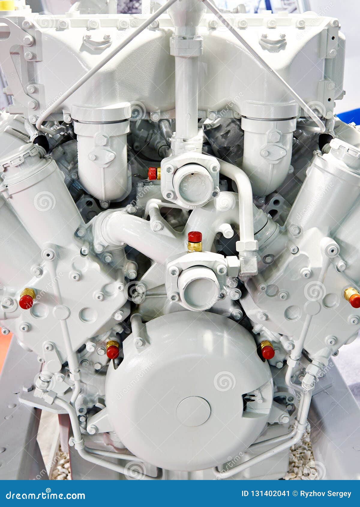 Gas engine for power plant stock image. Image of plant - 131402041