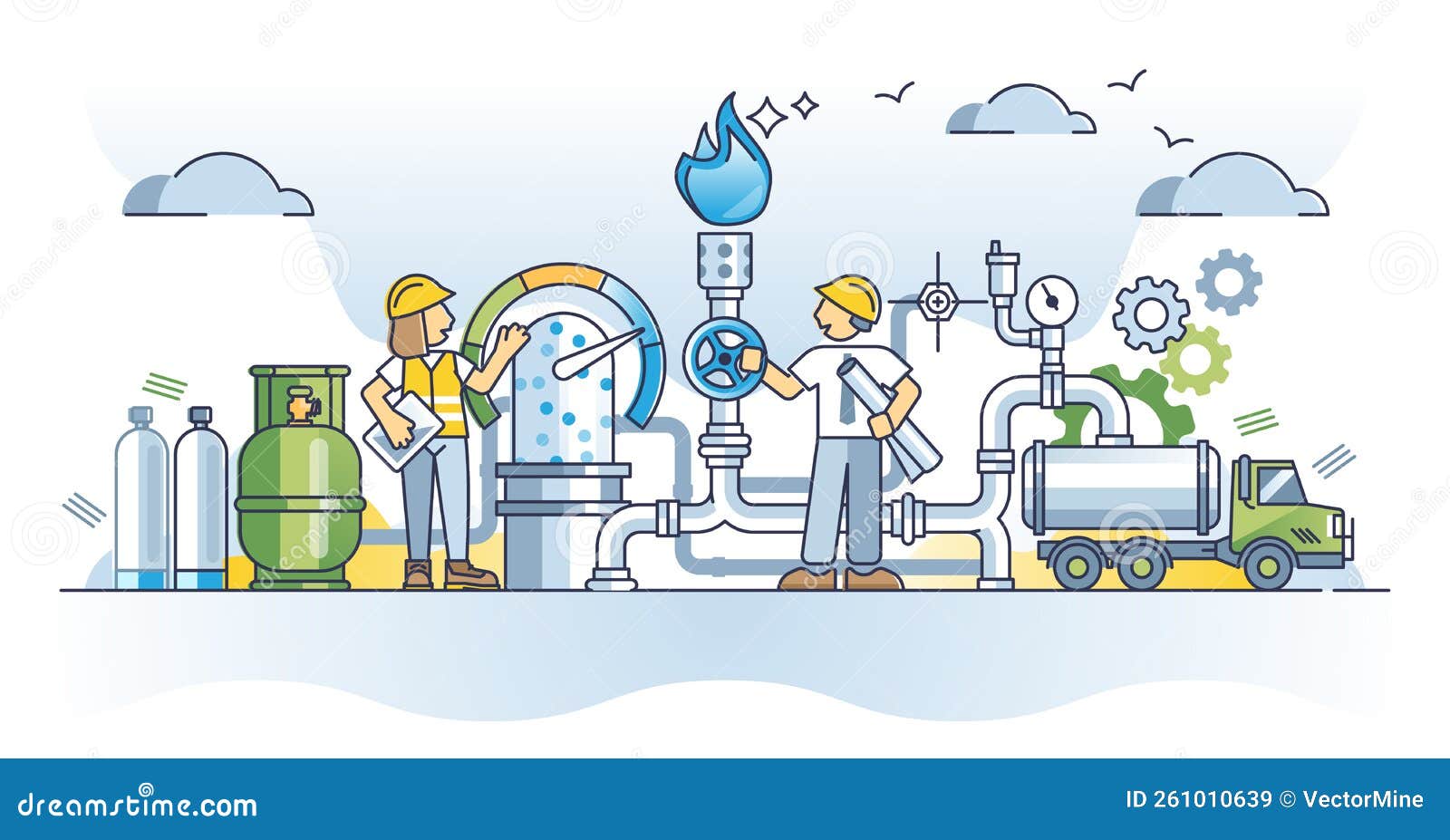 Gas Engineering and Natural Resource Storage Station Work Outline ...