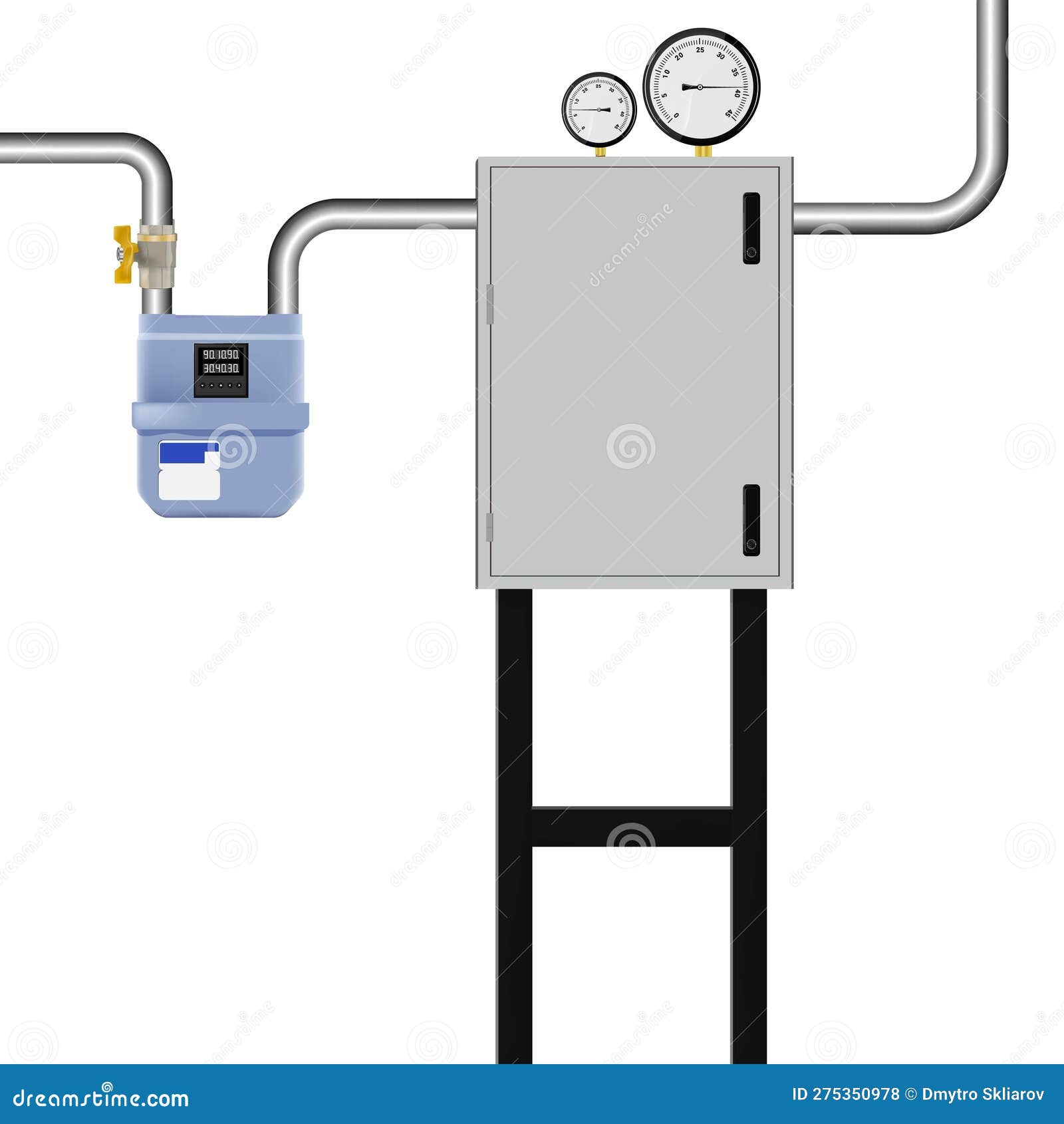 Gas Equipment. Pipeline.gas Pipeline Vector Graphics Stock Vector ...