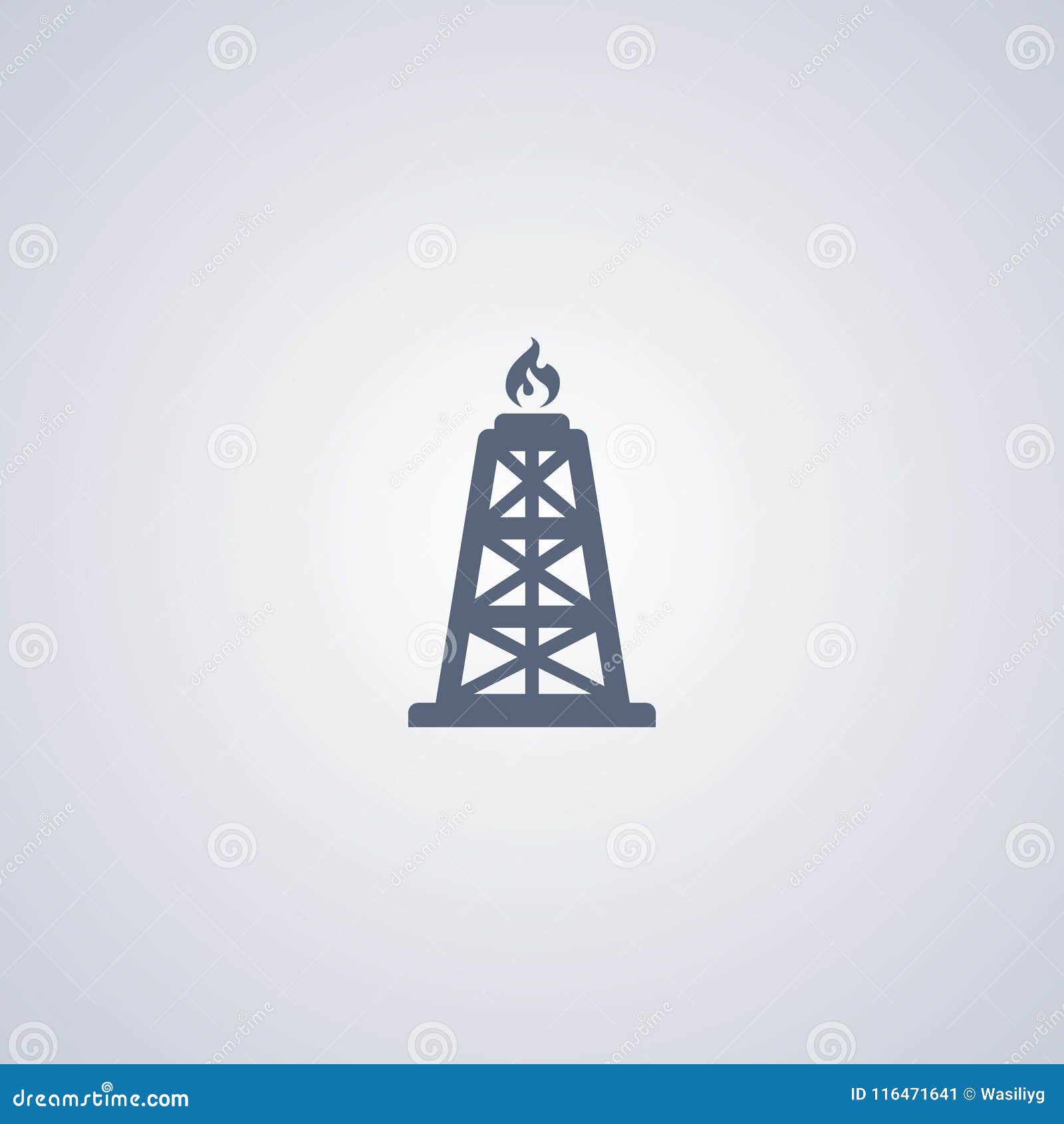 Oil Gas Extraction Vector Illustration, Cartoon Flat Drill Oilfield ...