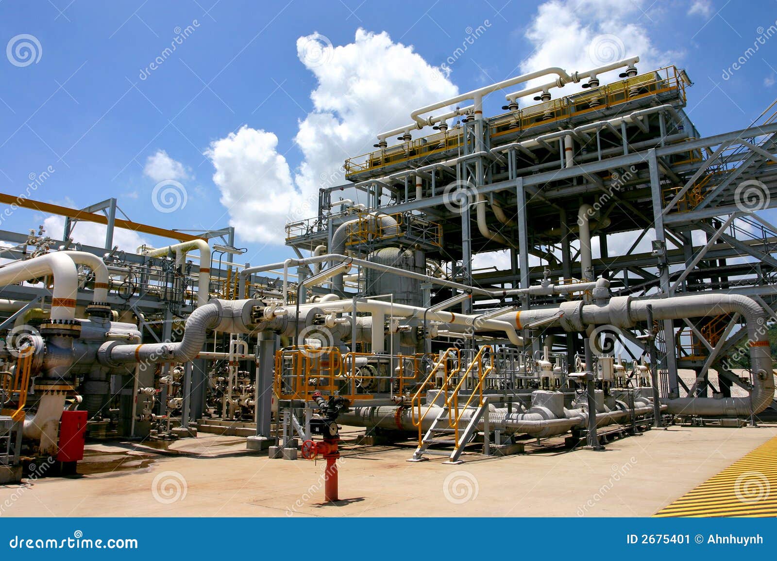 Gas factory stock image. Image of pipes, facility, hazard - 2675401