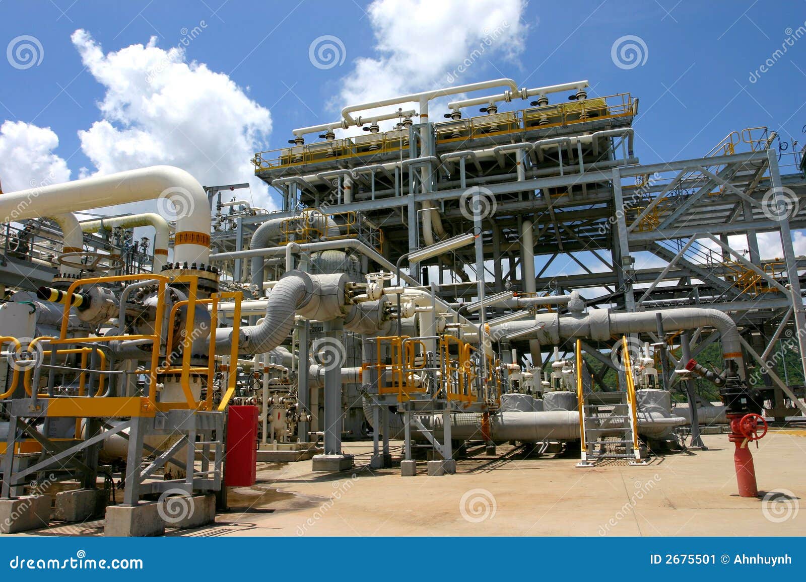 Gas factory stock image. Image of atmosphere, industry - 2675501