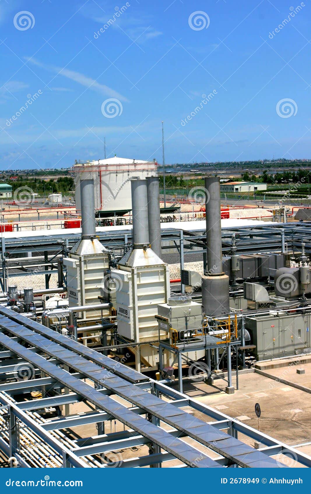 Gas factory stock image. Image of stack, pipe, dangerous - 2678949