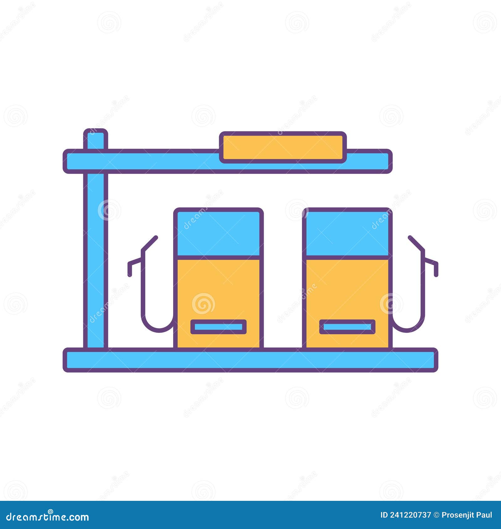 Gas filling station icon stock vector. Illustration of petrol - 241220737
