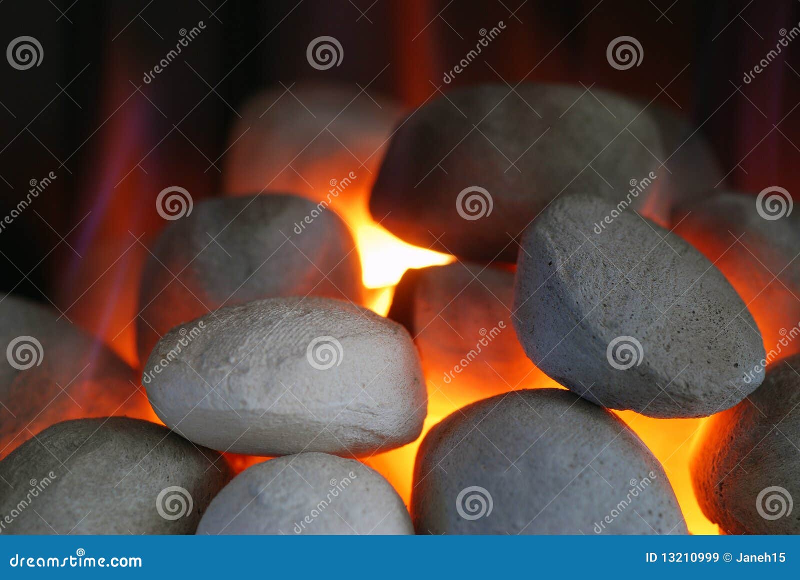 Gas fire stock image. Image of heat, internal, stones - 13210999