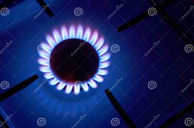 Gas fire stock image. Image of blue, energy, blaze, metal - 1619523
