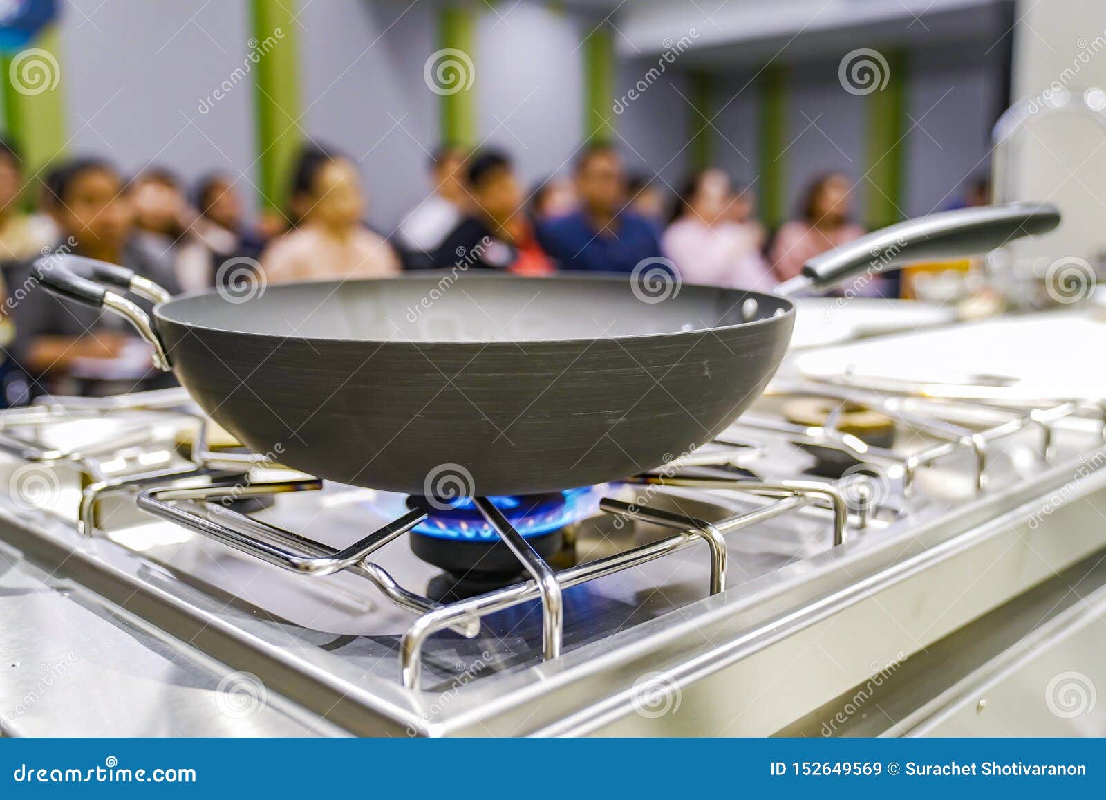 The Gas Fire from the Stove with the Pan on it, in the Training - Study ...