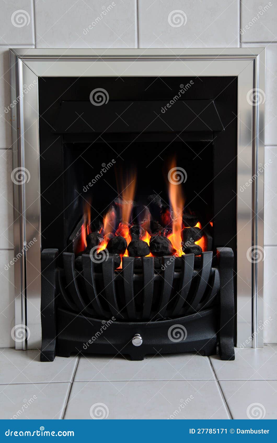 Gas fireplace stock image. Image of close, fuel, house - 27785171
