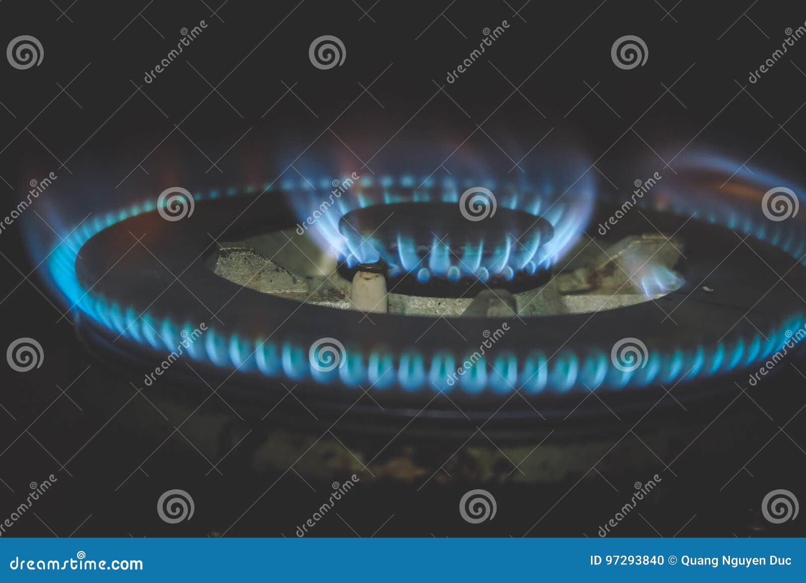 Gas Flame stock photo. Image of ellipse, burning, burner - 97293840
