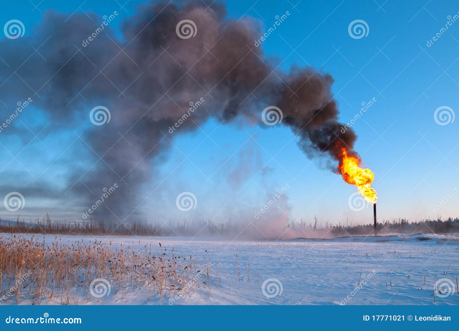 GAS FLARE stock image. Image of fumes, hazardous, crude - 17771021