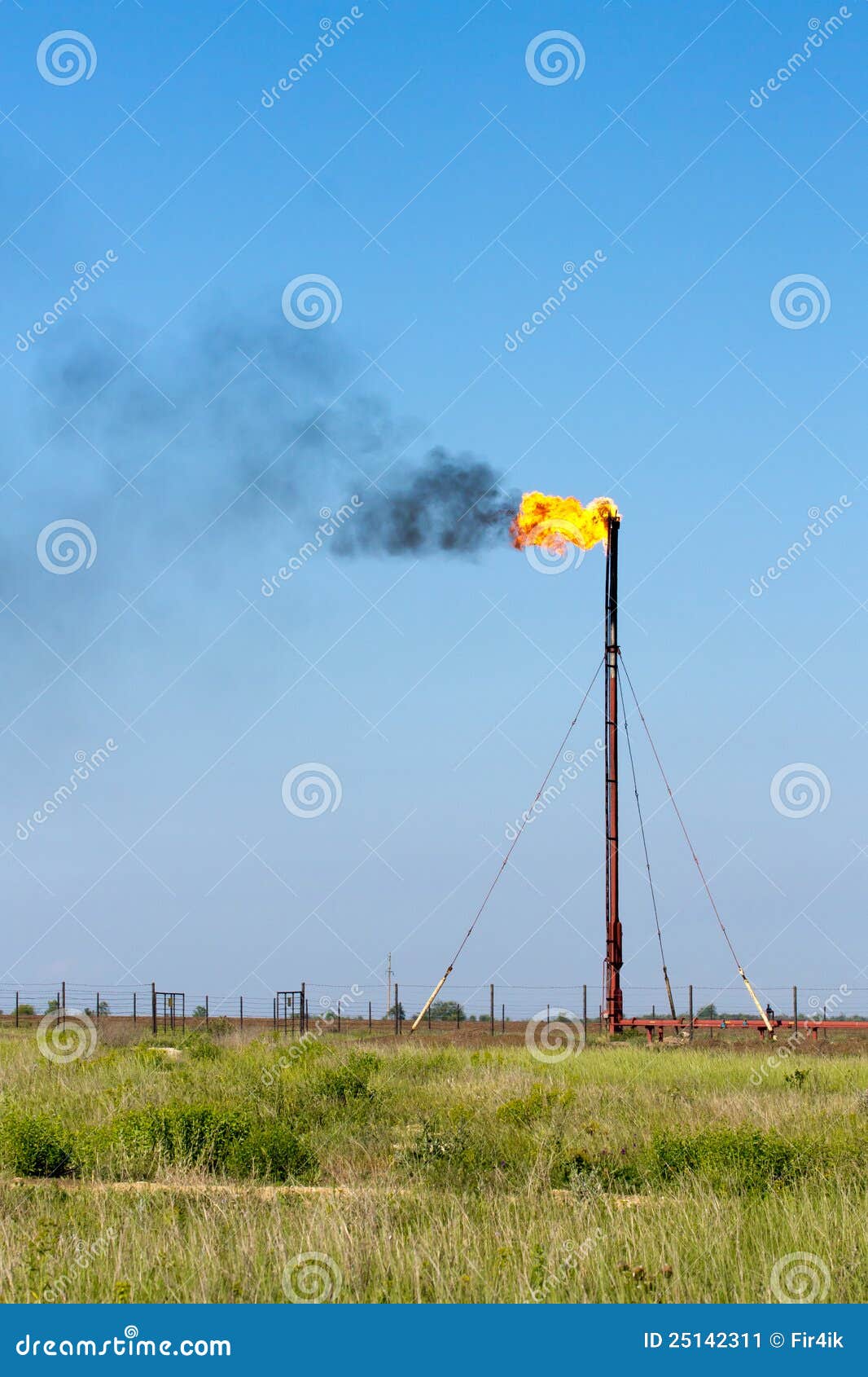 Gas flare stock image. Image of energy, engineer, bunded - 25142311