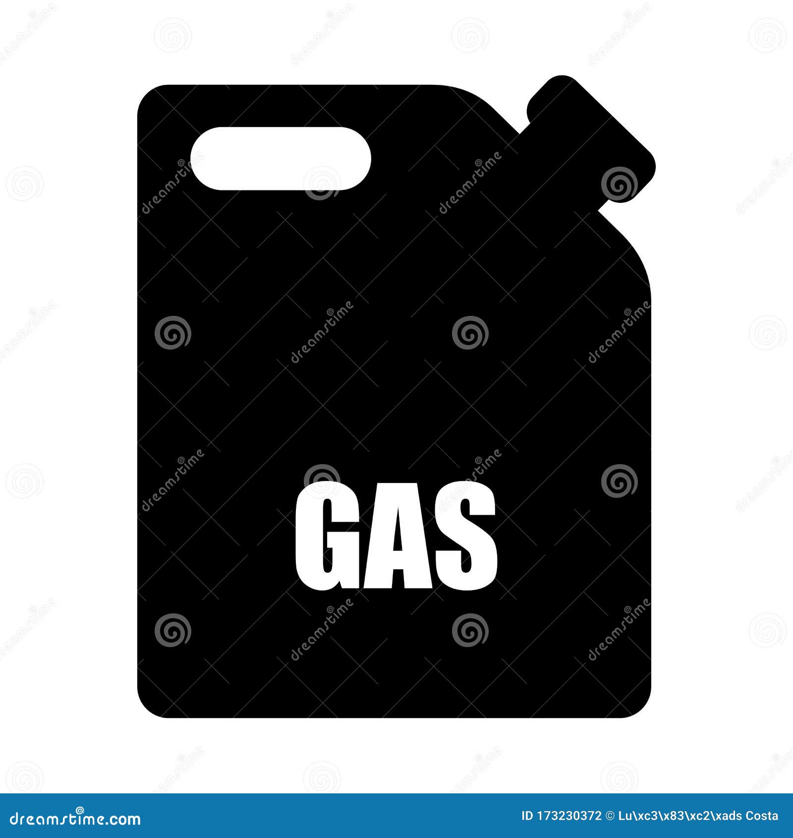 Gas gallon icon stock vector. Illustration of liquid - 173230372