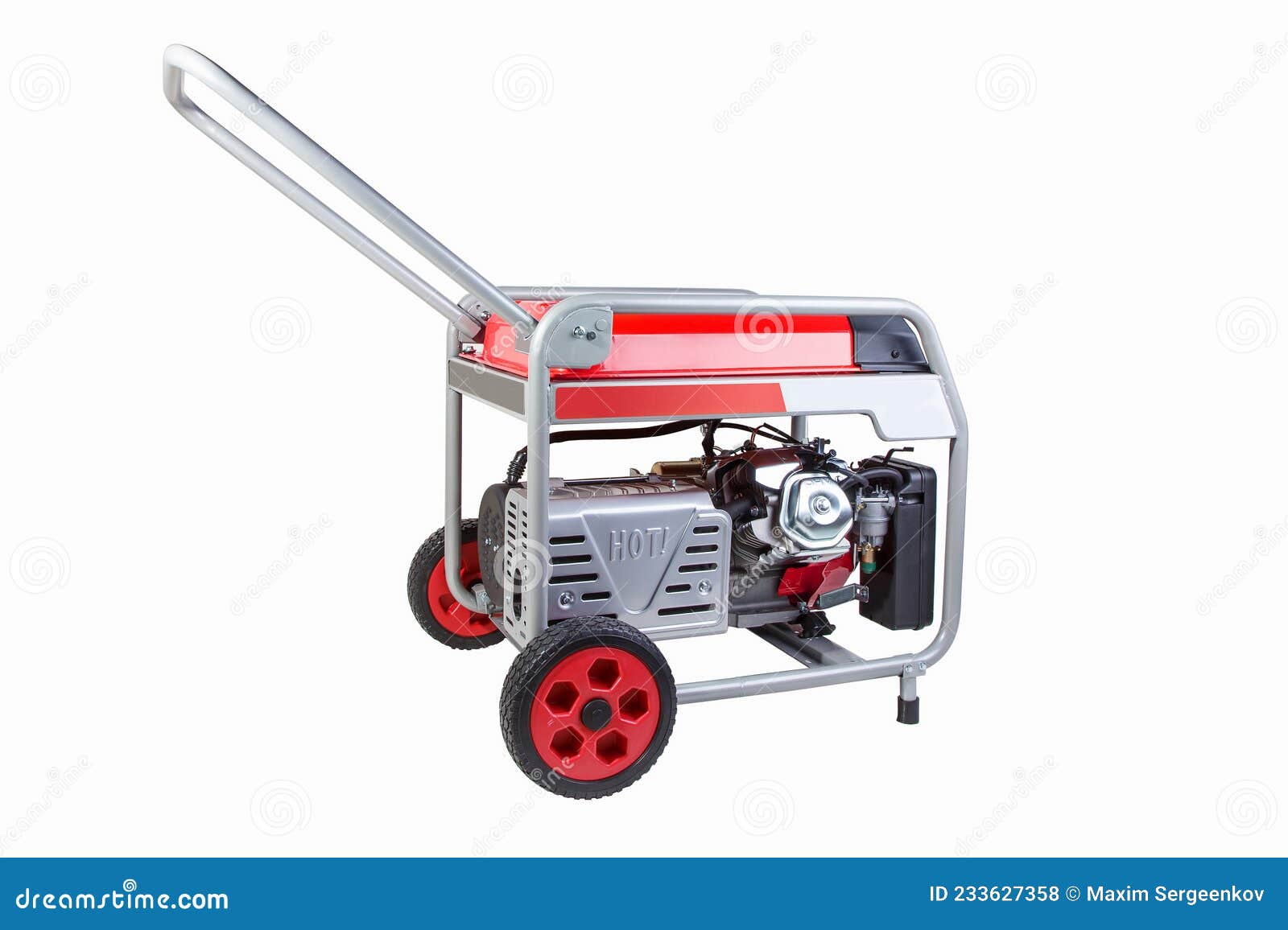 Gas Generator on White Background Stock Photo - Image of mobility ...