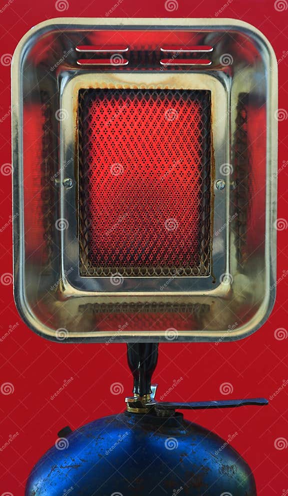 Gas heater red hot stock image. Image of room, warm, cold - 812189