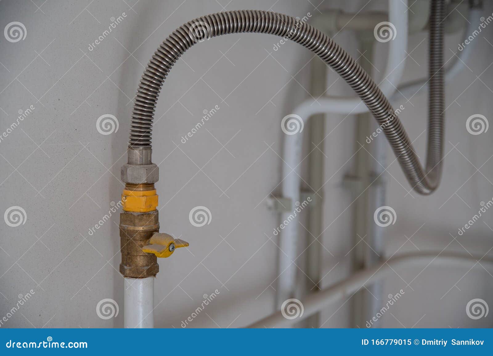 Hose Connected To the Boiler in the Kitchen Stock Image - Image of ...
