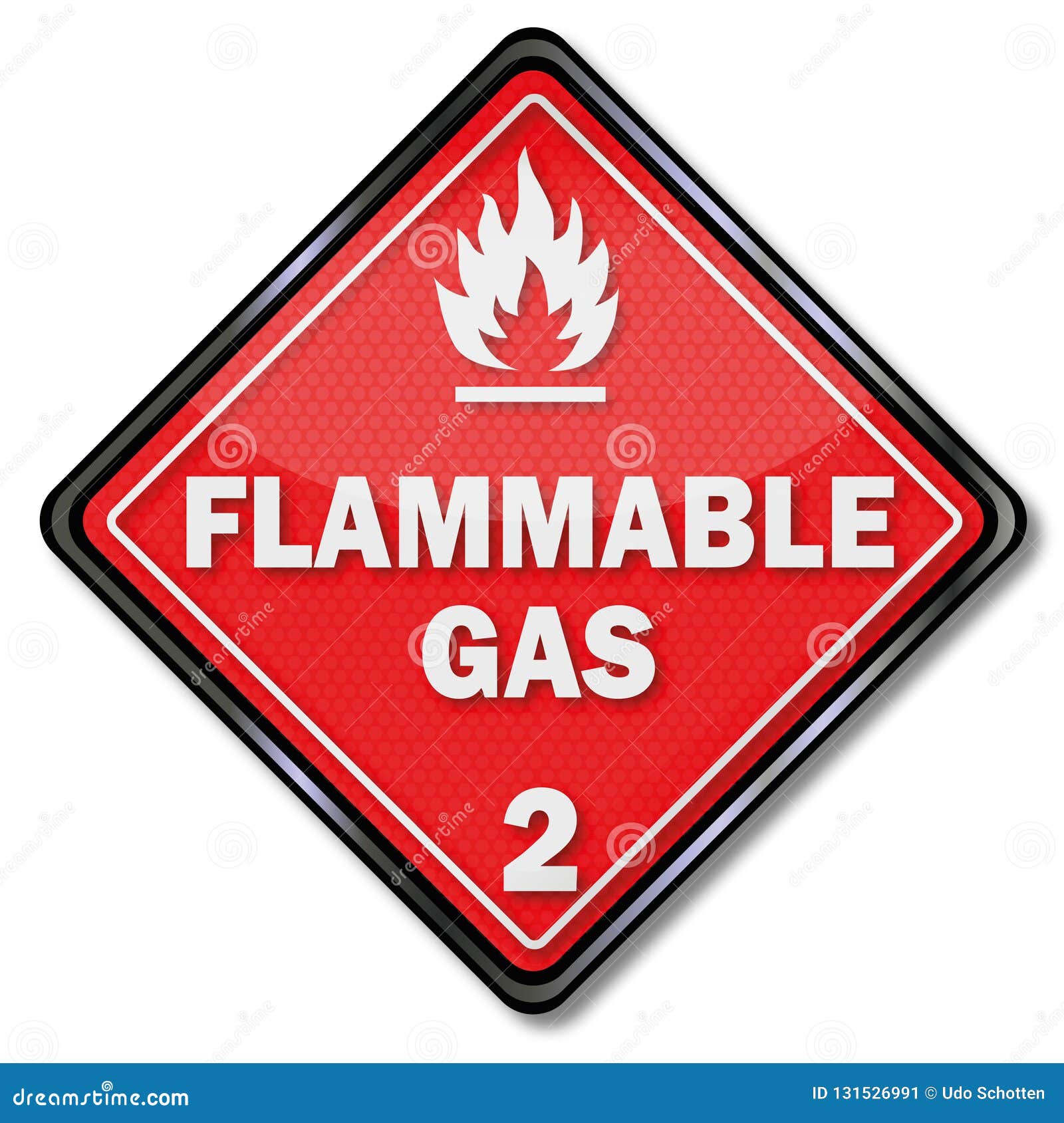 Gas inflamable del peligro ilustración del vector. Ilustración de ...