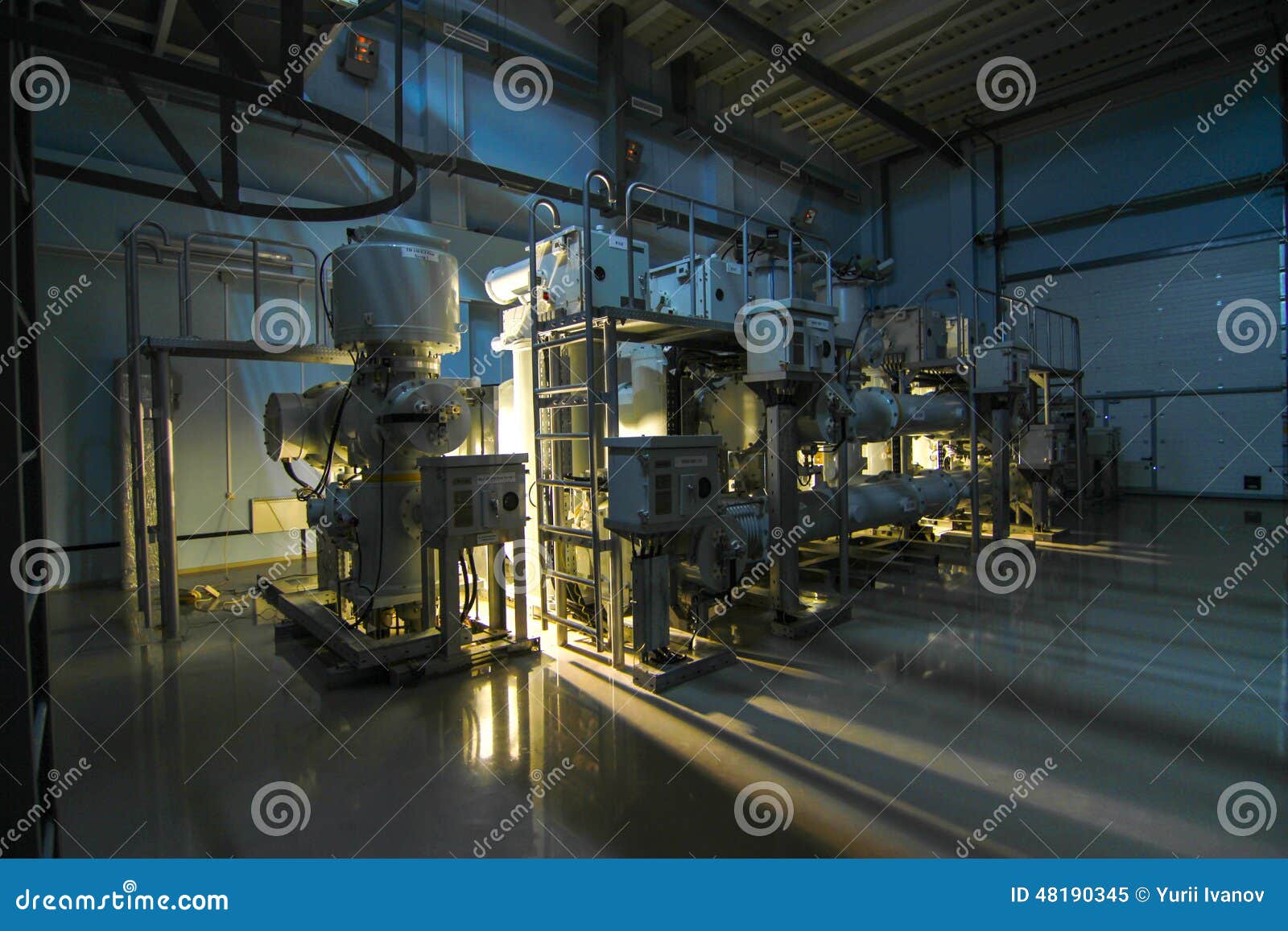 Gas-insulated system GIS stock image. Image of black - 48190345