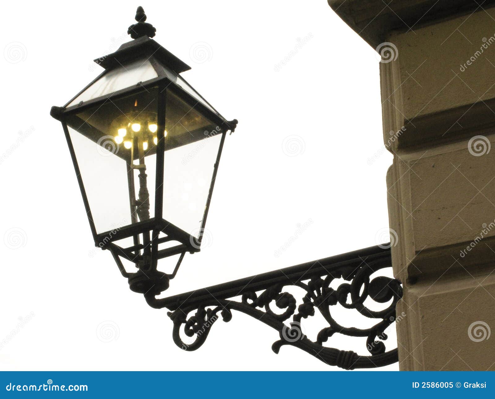 Gas lamp stock image. Image of lantern, dusk, city, gasoline - 2586005