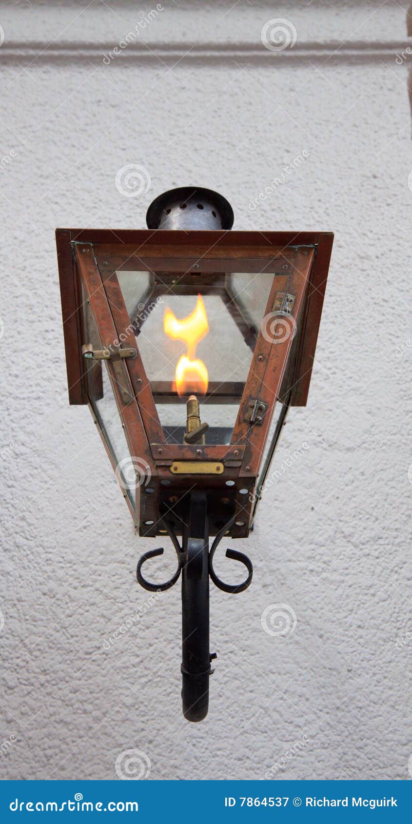 Gas Lamp stock image. Image of natural, brass, flicker - 7864537