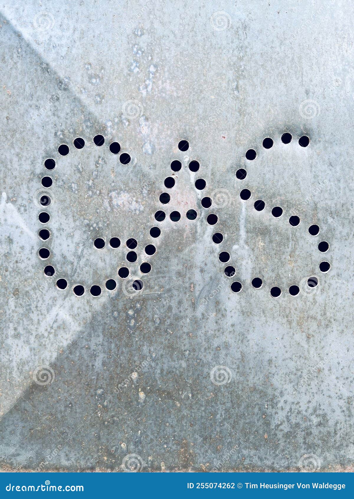 Gas Lettering in Metallic Substrate Stock Photo - Image of lettering ...