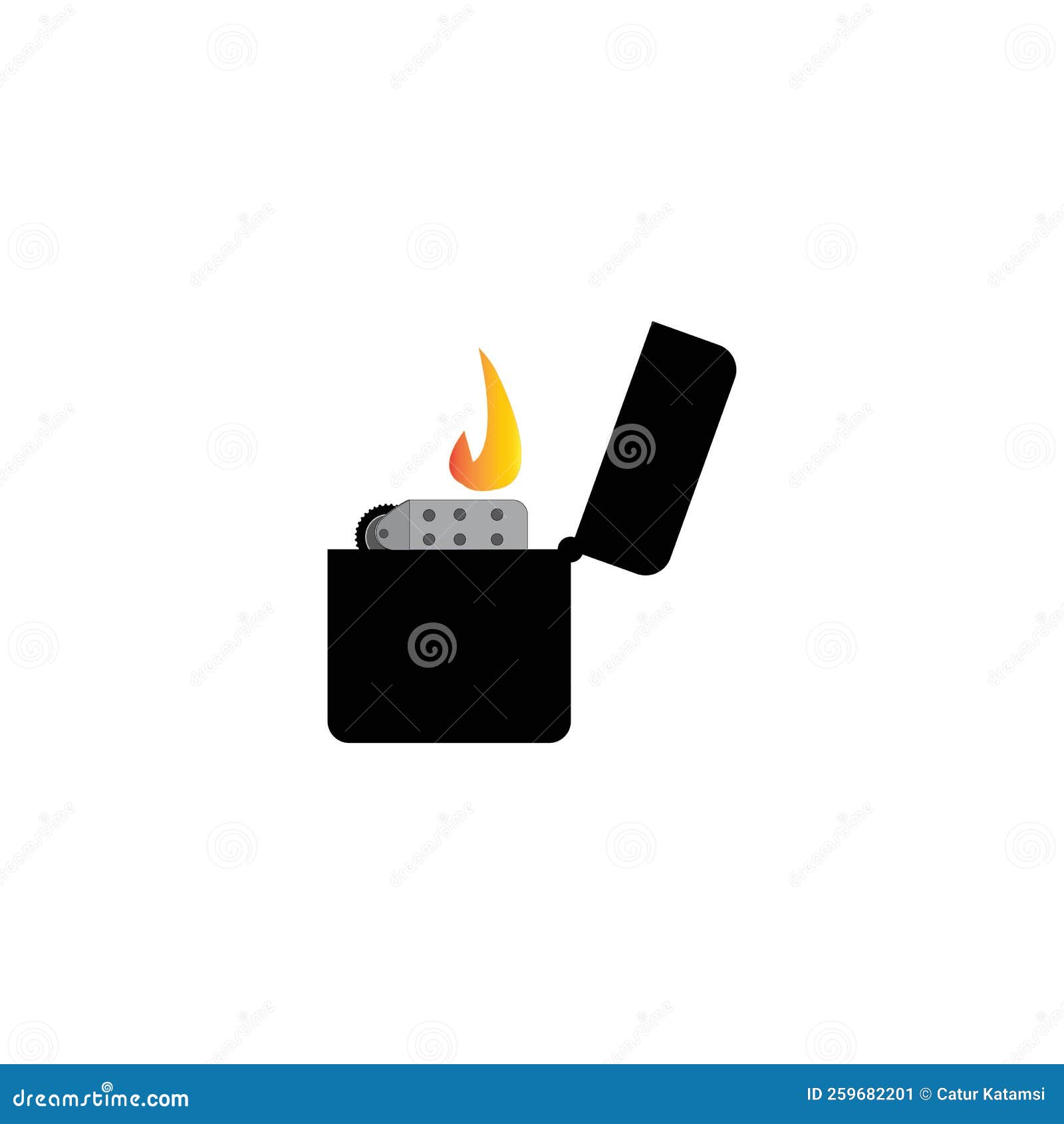 Gas Lighter Icon Logo Vector Stock Illustration - Illustration of ...