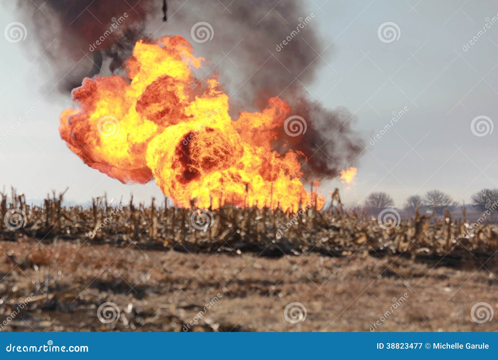 Gas line explosion stock image. Image of light, tanker - 38823477