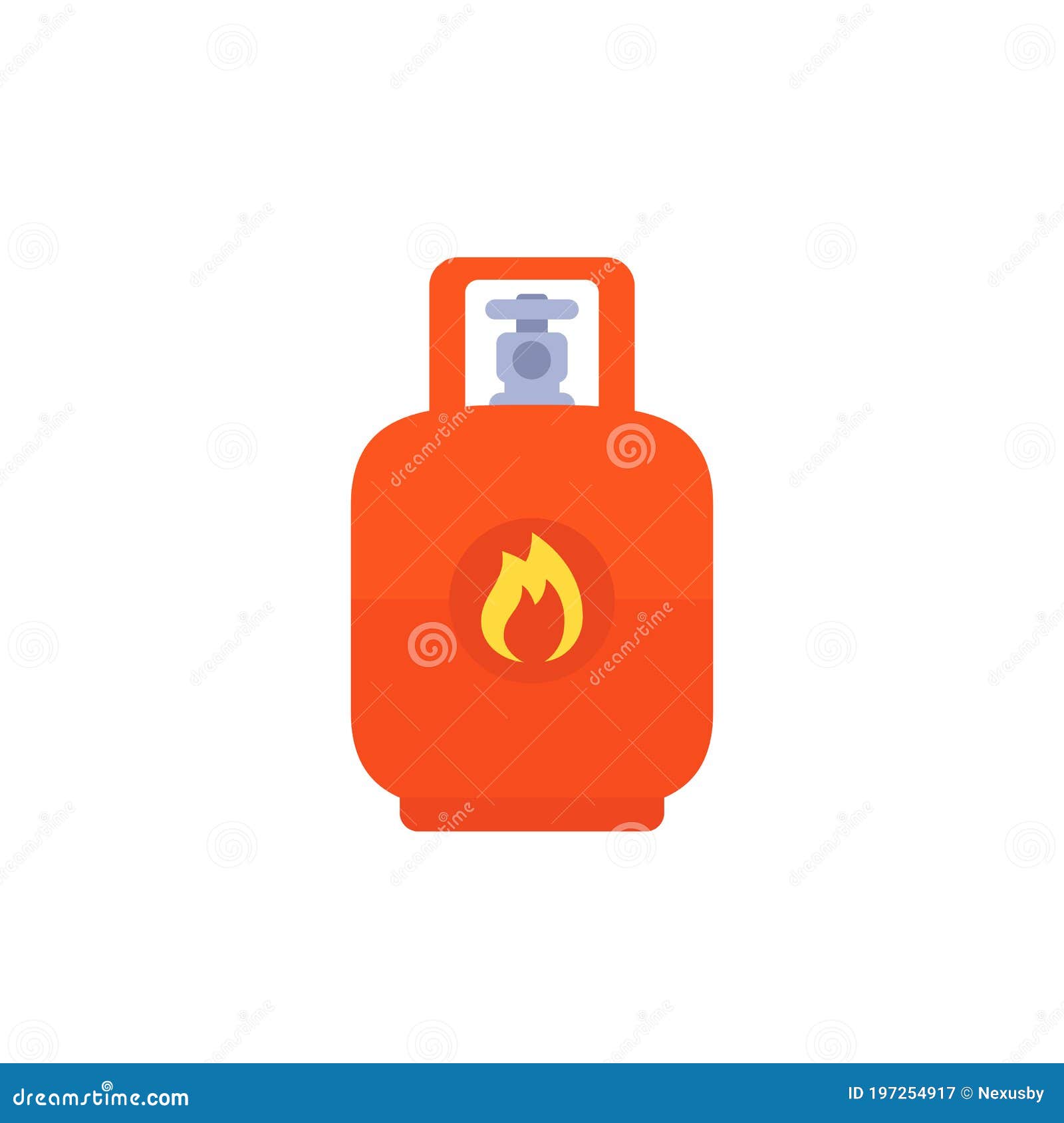 Gas, LPG tank vector icon stock vector. Illustration of container ...